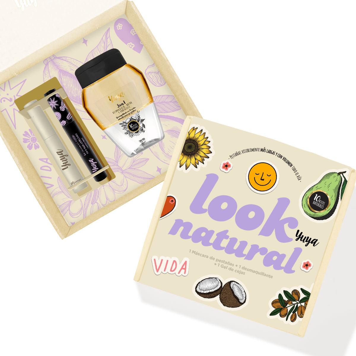 Yuya Set Look Natural, Máscara 10 aceites + Gel para cejas ...